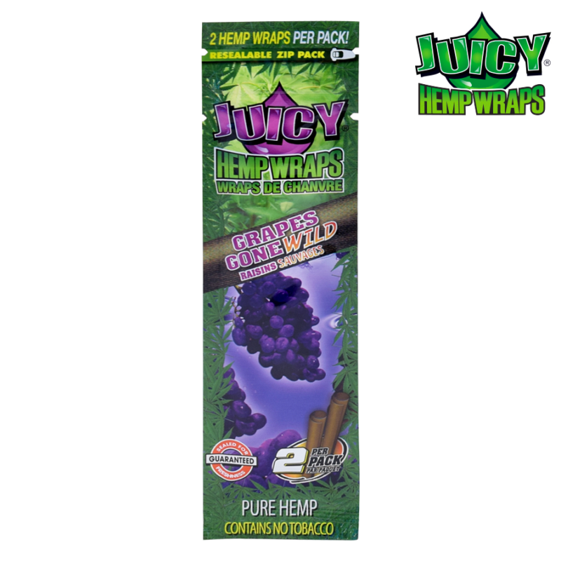 JUICY HEMP WRAPS – GRAPES GONE WILD – Fortune Supply